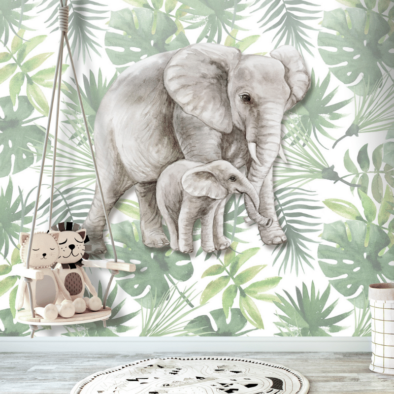 10x Behang op de babykamer - BABYLABEL